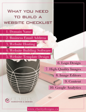 Website Checklist and Web Design By Clarity Marketing & Design